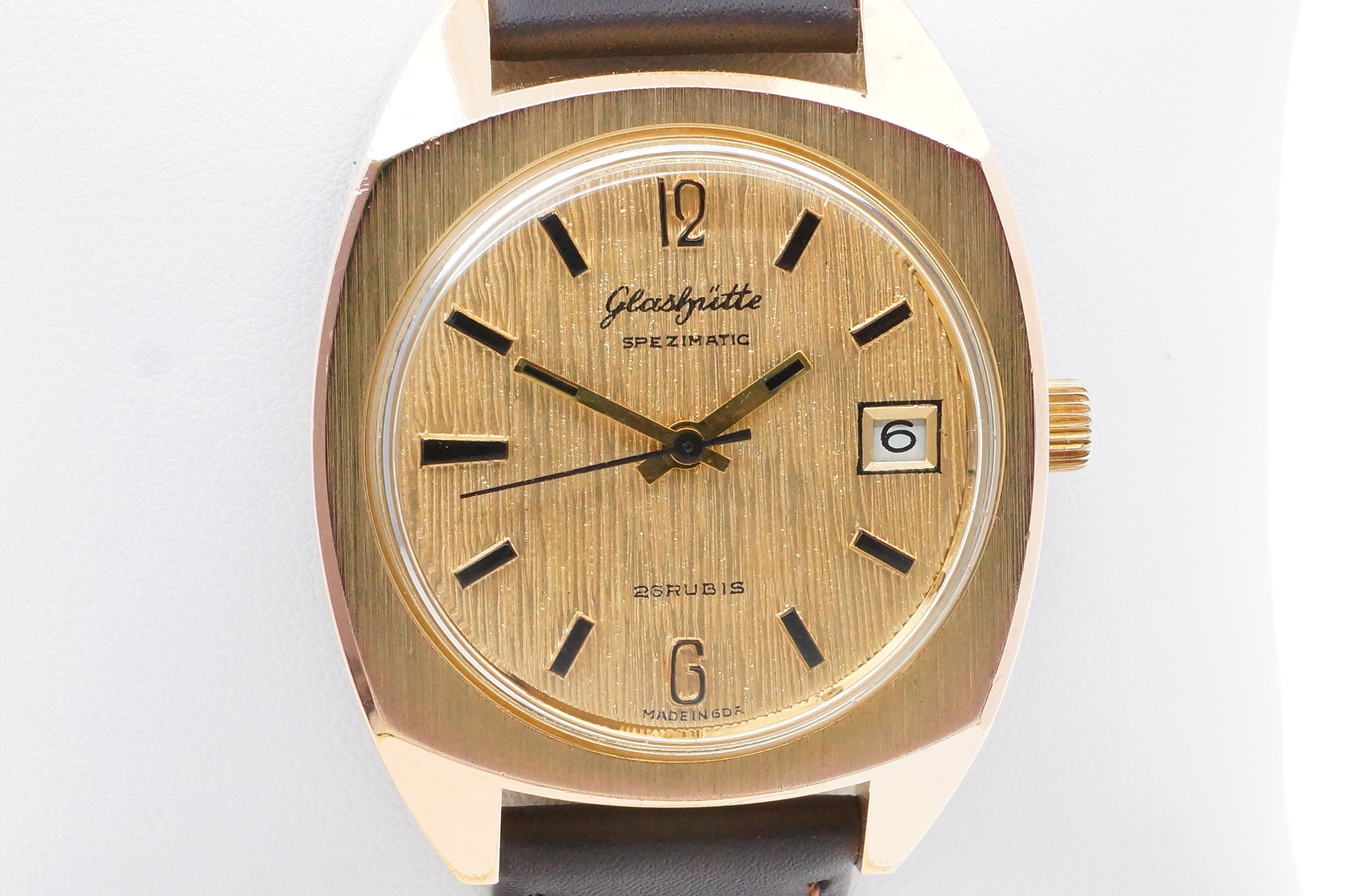 Glashütte Spezimatic 26 Rubis GUB 75 Automatic Herrenuhr 70er DDR