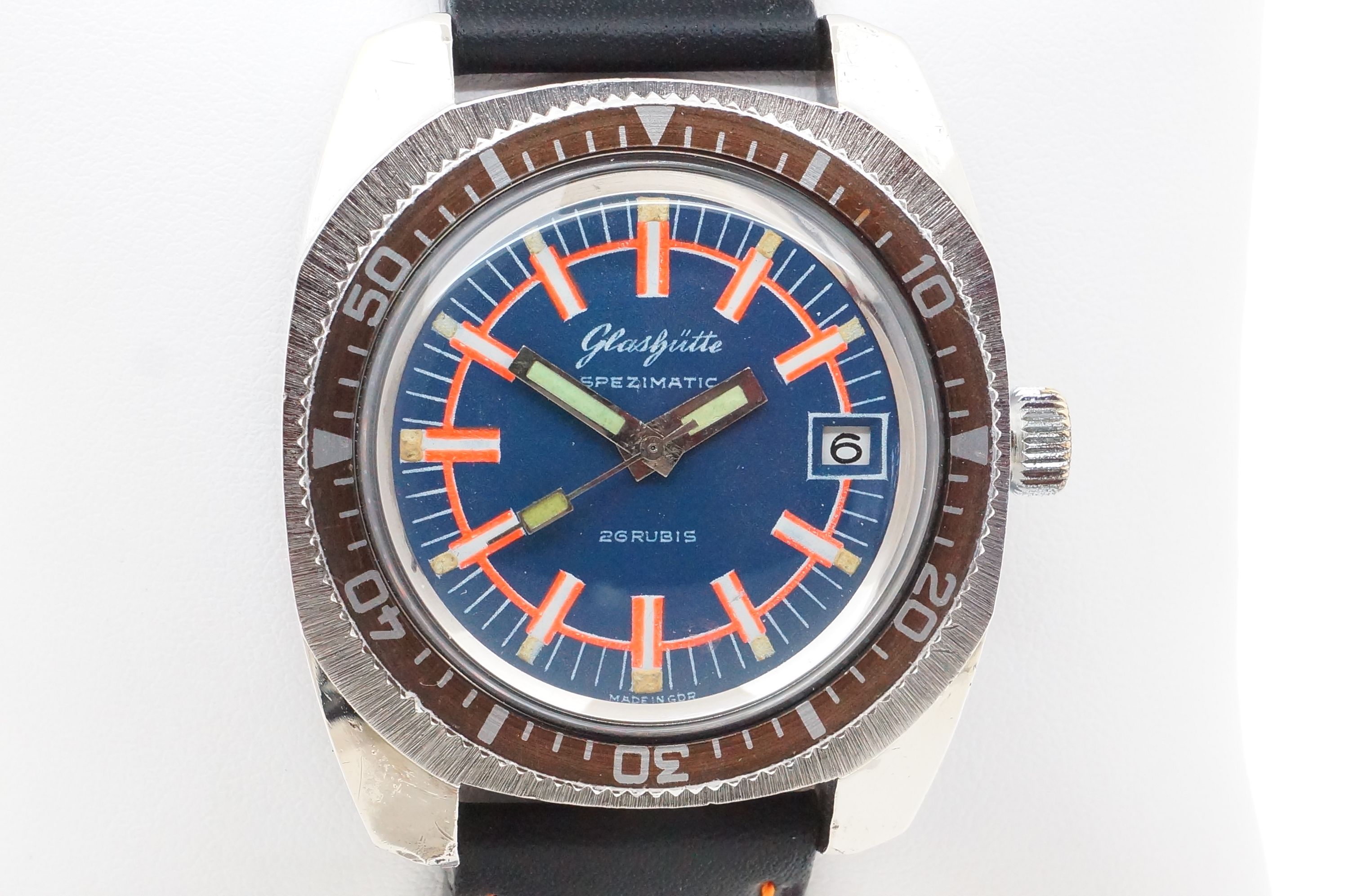 Glashütte Spezimatic 26 Rubis Taucherlook GUB 75 Automatic Herrenuhr ...