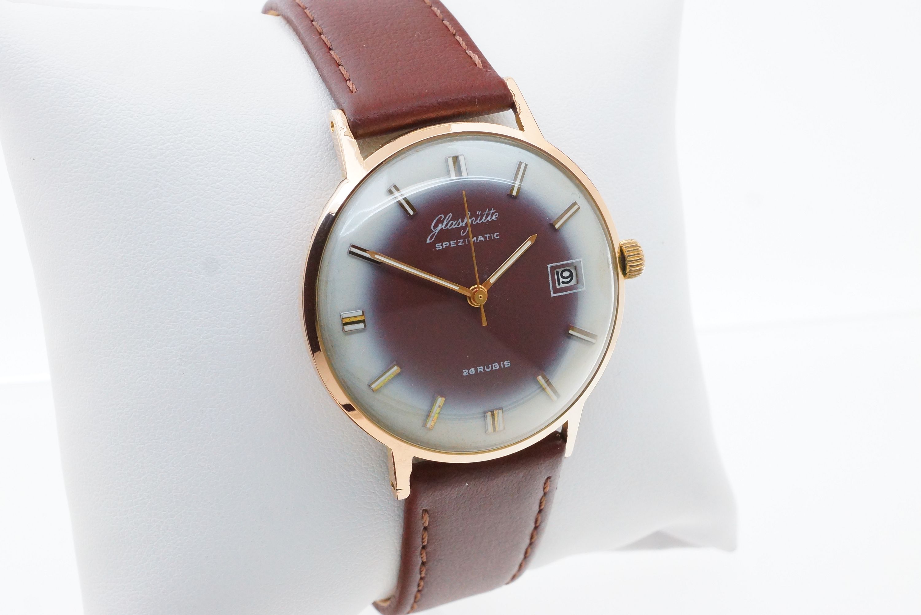 Glashütte Spezimatic 26 Rubis GUB 75 Automatic Herrenuhr 70er DDR