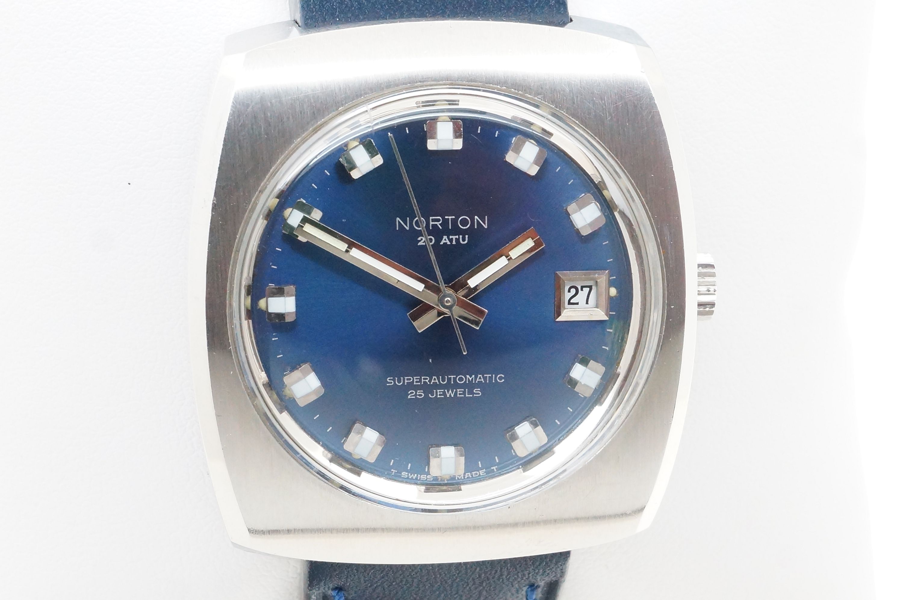 Norton 20 ATU Superautomatic 25 Jewels ETA 2783 Herrenuhr 70er