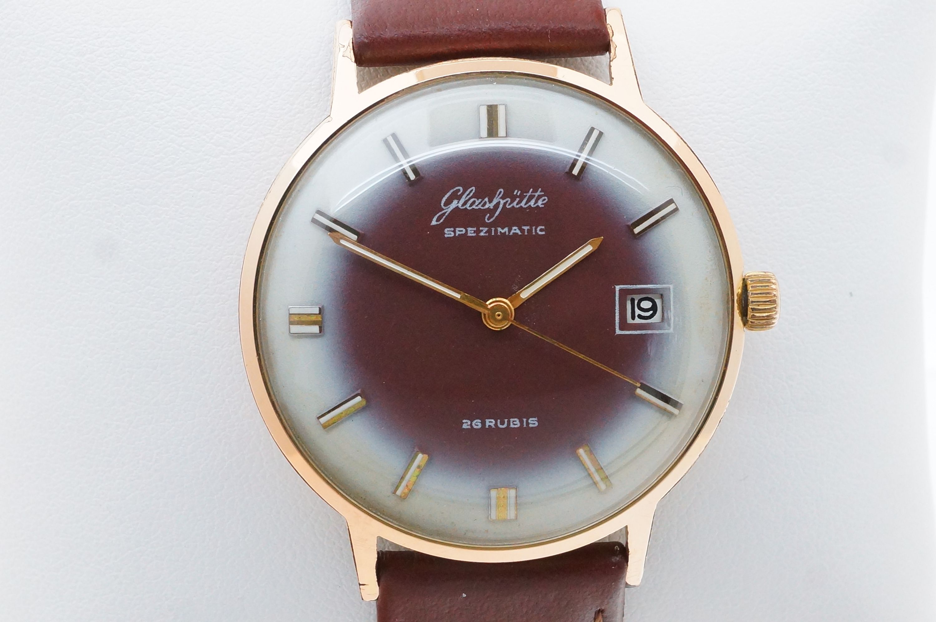 Glashütte Spezimatic 26 Rubis GUB 75 Automatic Herrenuhr 70er DDR